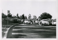 View of UCLA parking lot - UCLA Library Digital Collections